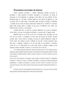 Prezentarea Serviciului de Internet - Referat - Economie #126064 ...