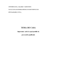 Importanța sării și a apei potabile în panificație - Referat ...
