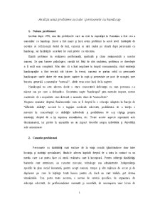 Analiza Persoanelor cu Handicap | Referat [DOCX]