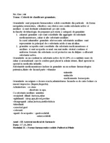 Caiet Practică - Forme Farmaceutice Sterile | Laborator [DOC]