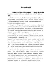 Comunicarea în Cadrul Echipelor | Referat [DOC]