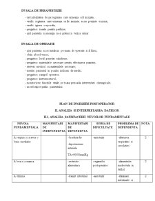 Plan de îngrijire al pacientului H.C. cu diagnosticul medical ocluzie ...
