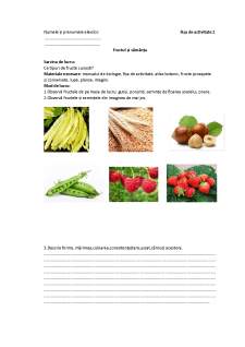 Proiect Didactic Biologie - Fructul si Sămânța | Proiect [PDF]