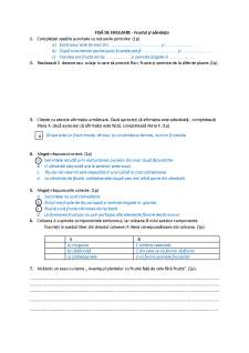 Proiect Didactic Biologie - Fructul si Sămânța | Proiect [PDF]
