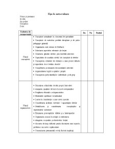 Fișe de Observație, Autoevaluare și Evaluare Elevi | Proiect [DOC]