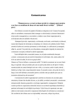 Comunicarea în Cadrul Echipelor | Referat [DOC]