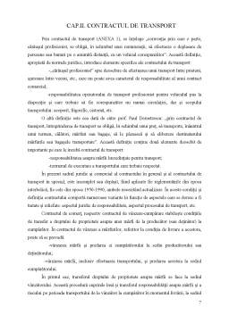 Contracte și Documente de Transport | Proiect [DOCX]