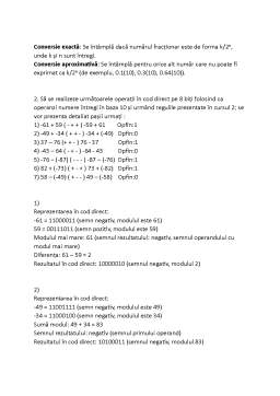 Structura și Organizarea Calculatoarelor - Exerciții | Curs [PDF]