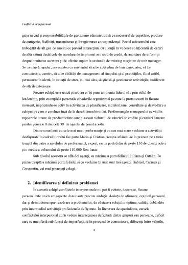 Conflictul Interpersonal - Citibank Vaslui | Referat [DOC]