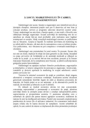 Managementul Marketingului | Proiect [DOC]