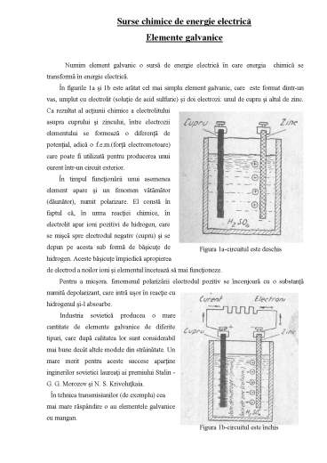 Elemente Galvanice | Referat [DOC]