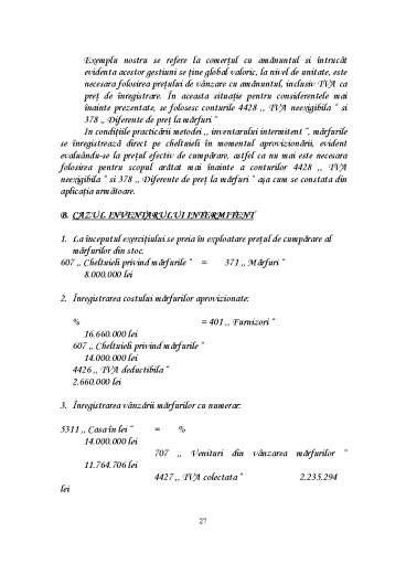 Atestat MF: Proiect [DOC] - Contabilitate