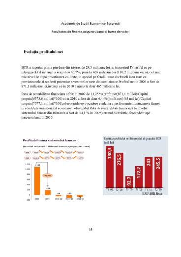 Structura Bilanțului și Contului de Profit și Pierdere La O Bancă ...