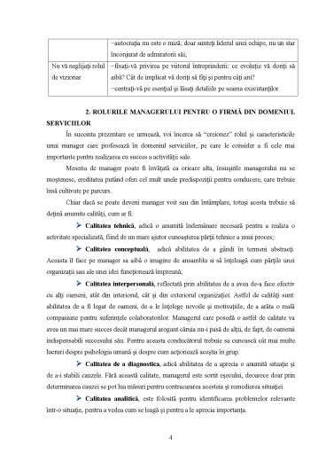 Managementul Serviciilor | Proiect [DOC]