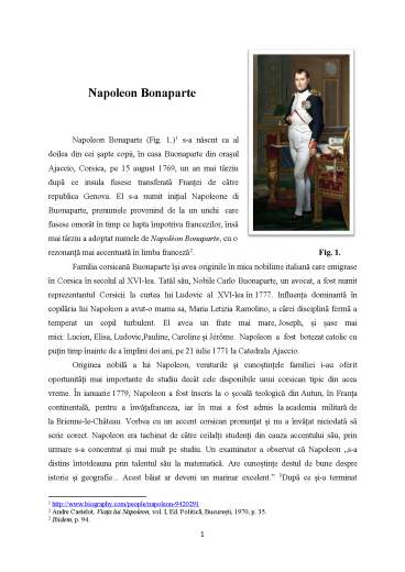 Napoleon Bonaparte | Proiect [DOCX]