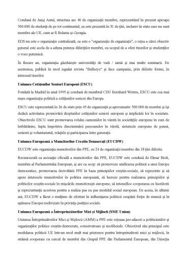 Partidul Popular European | Referat [DOCX]