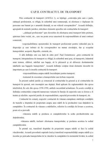 Contracte și Documente de Transport | Proiect [DOCX]