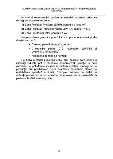 Elemente de Management Operativ (Operațional) a Programelor de Fabricație | Curs [DOC]