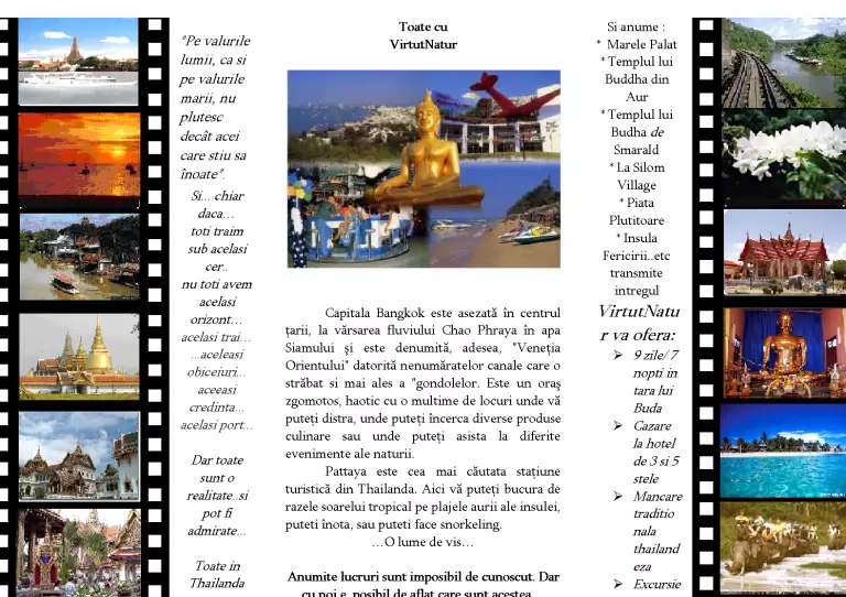 Agenție de turism - VirtutNatur - Proiect - Turism #103052 | RegieLive
