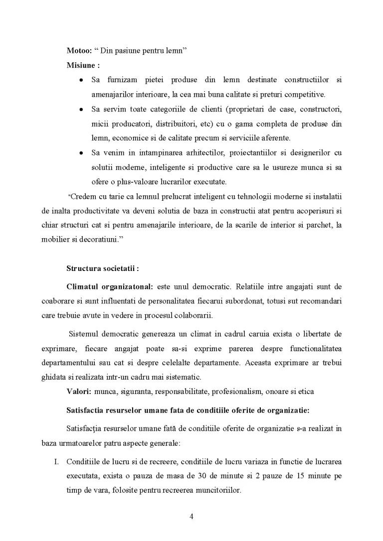 Studiu de caz - diagnoză organizațională SC Bona Dea Imex SRL - Referat ...