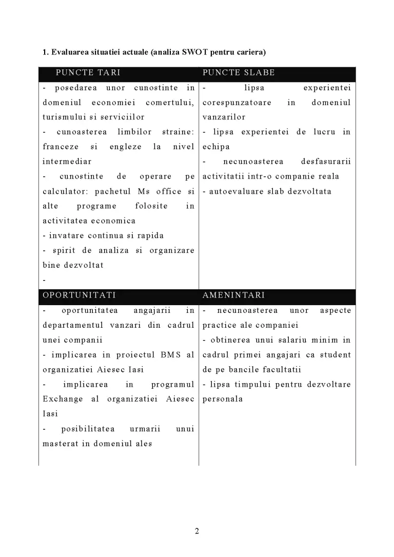 Plan de dezvoltare personală - Referat - Economie #120612 | RegieLive