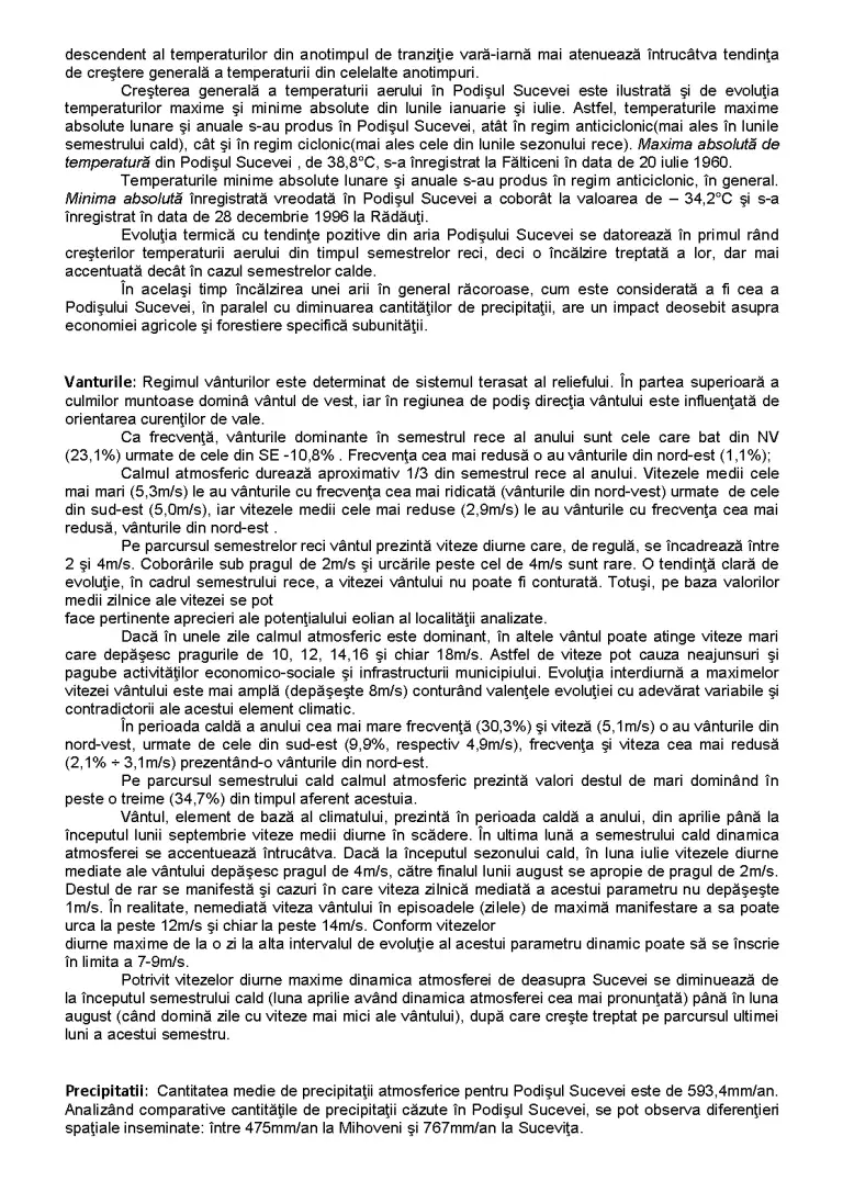 Podișul Sucevei - Referat - Geografie #121722 | RegieLive