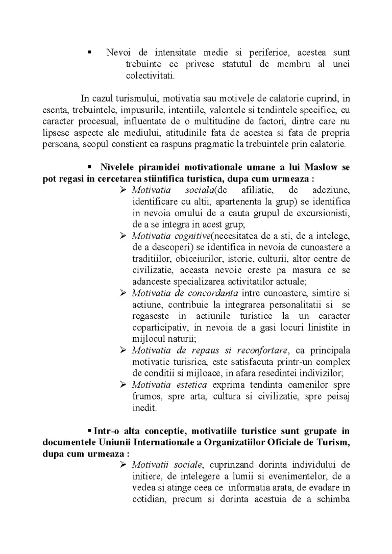 Turism, motivații, atitudini și factori de influență - Referat - Turism ...