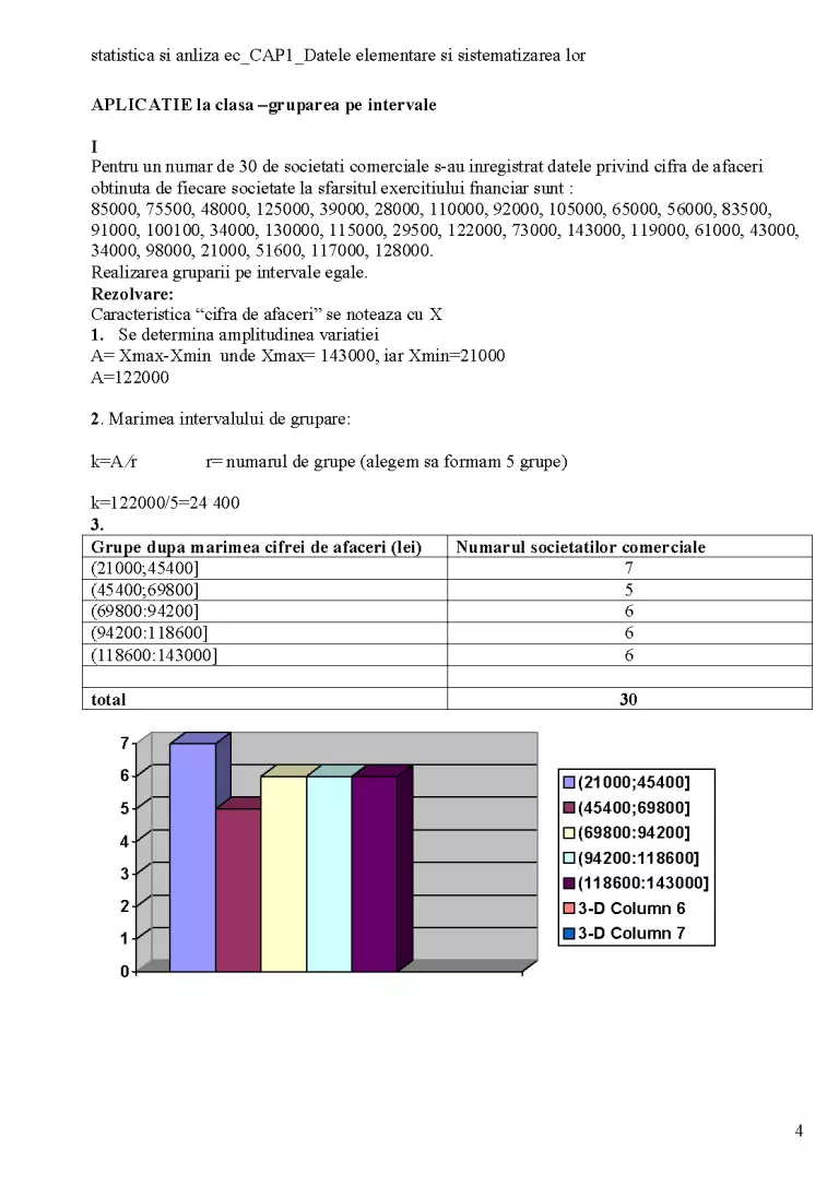 Statistică și analiză economică - Curs - Statistică #126614 | RegieLive