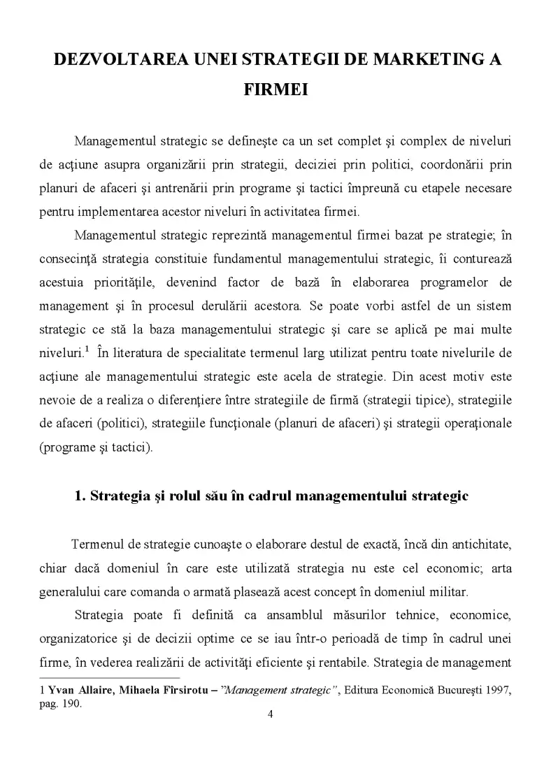 Planificare Strategică - Proiect - Management #128644 | RegieLive