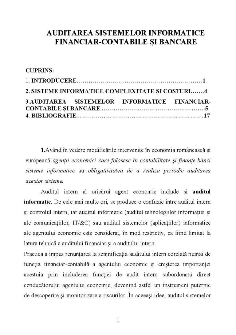 Auditarea Sistemelor Informatice - Proiect - Calculatoare #12893 ...