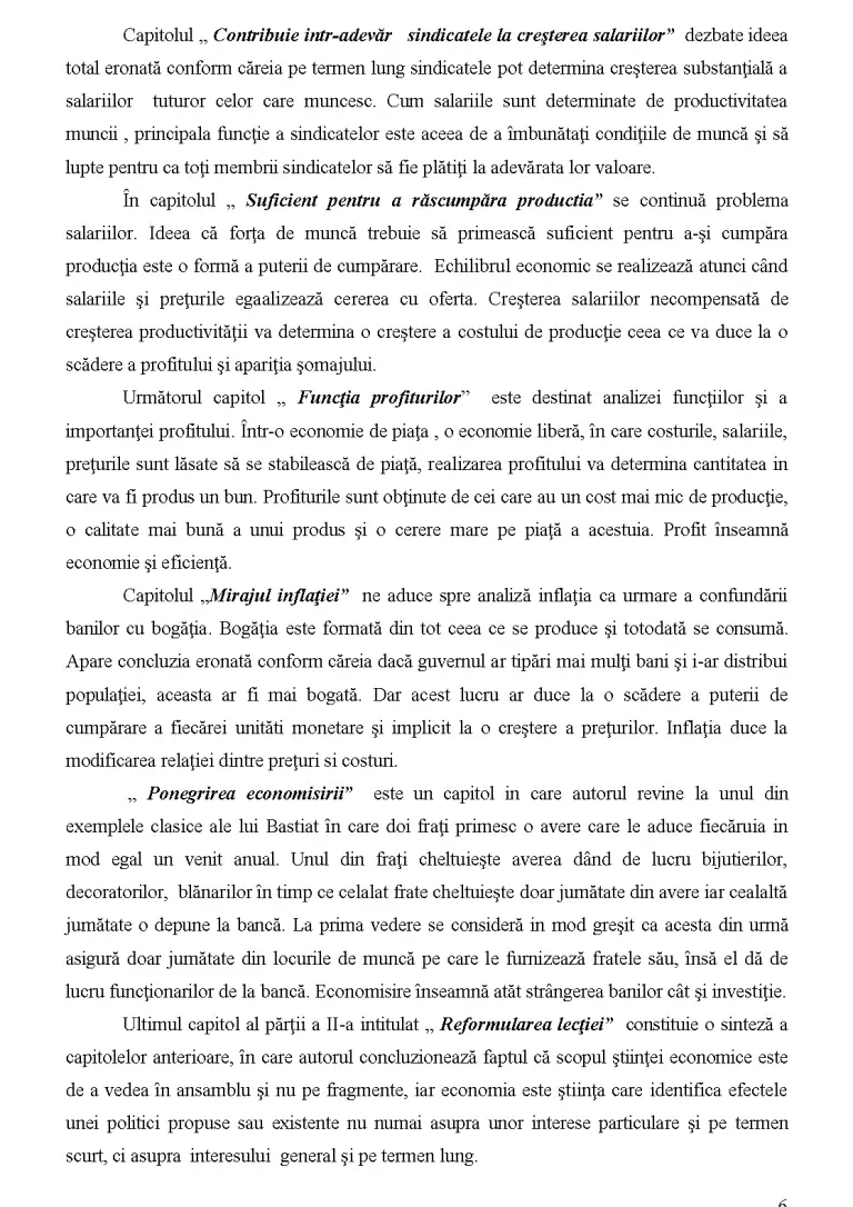 Recenzie - Economia într-o lecție - de Henry Hazlitt - Referat ...
