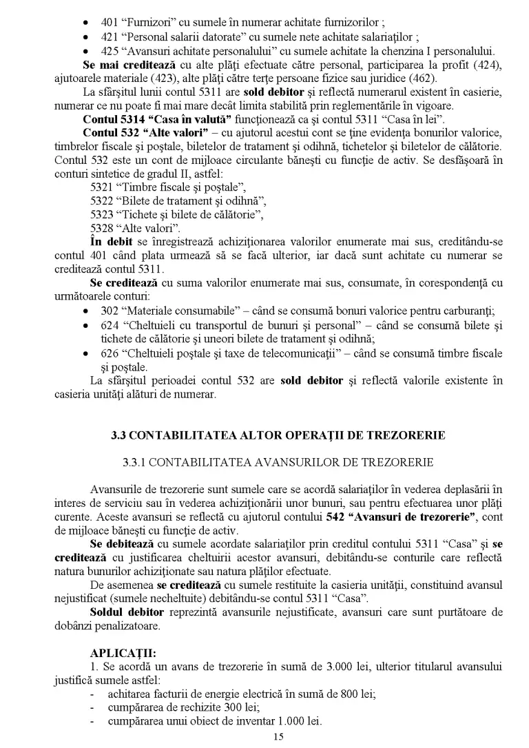Contabilitate financiară - contabilitatea operațiilor de trezorerie ...