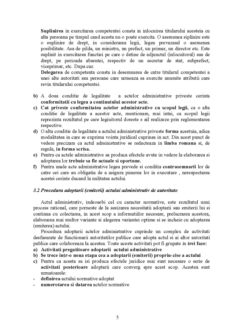 Actul Administrativ - Referat - Drept #137090 | RegieLive