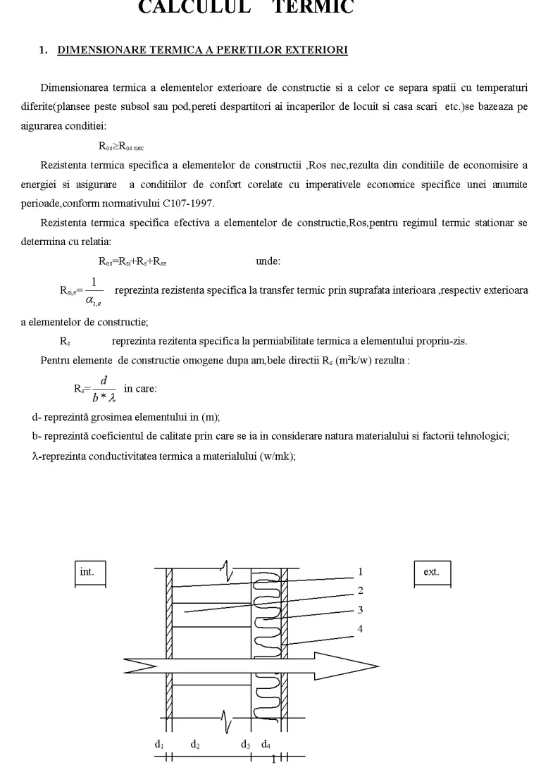 Calcul Termic - Proiect - Construcții #137132 | RegieLive