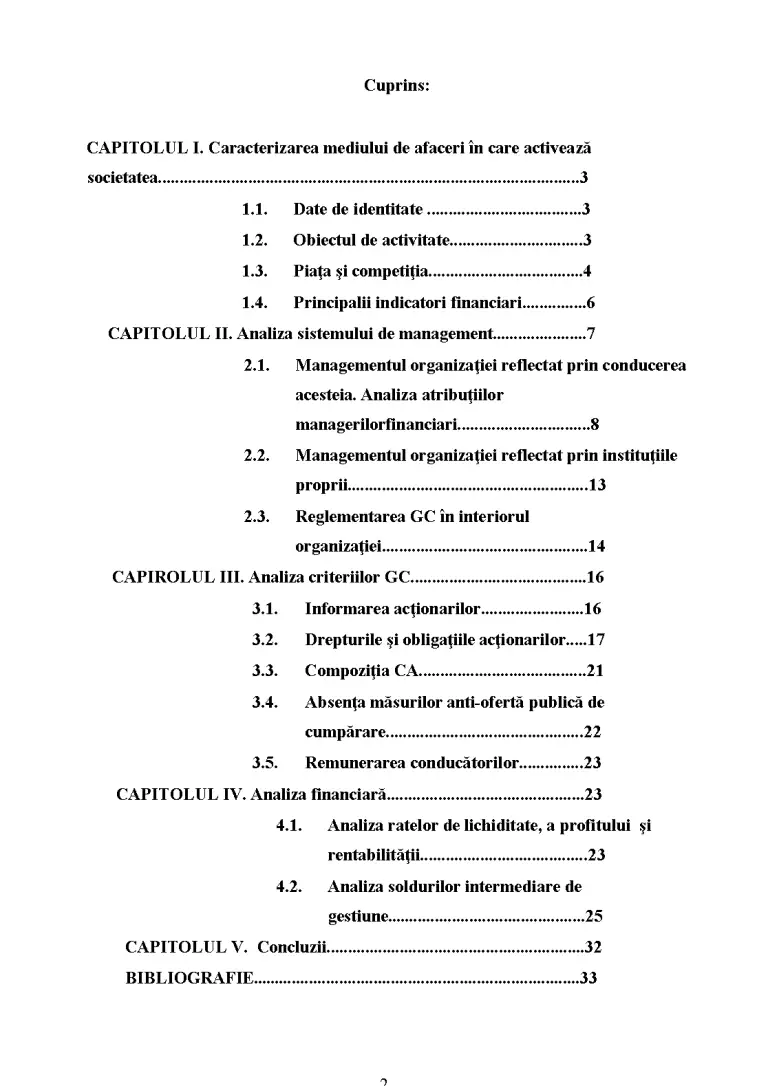 Reflectarea aspectelor financiare ale guvernanței corporatiste la ...