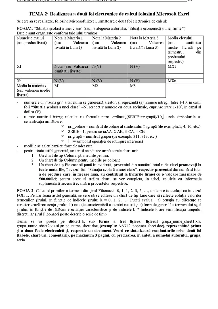 Generarea și Managementul Documentelor - Laborator - Management #13840 ...