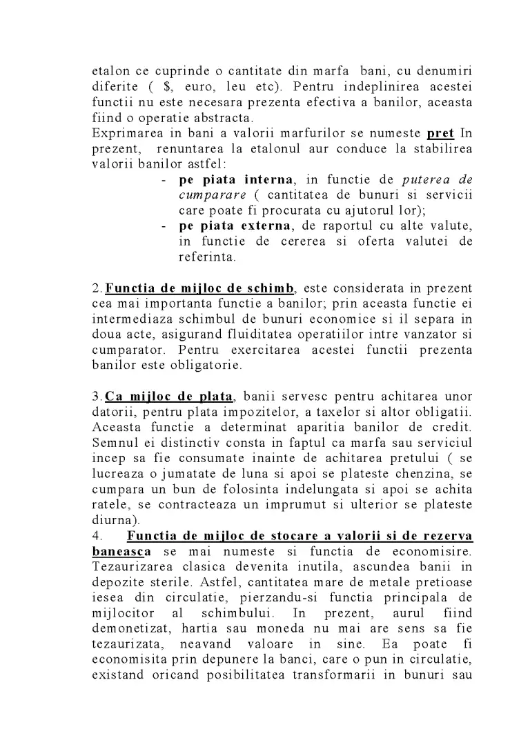 Originea, evoluția și funcțiile banilor - Referat - Economie #139713 ...