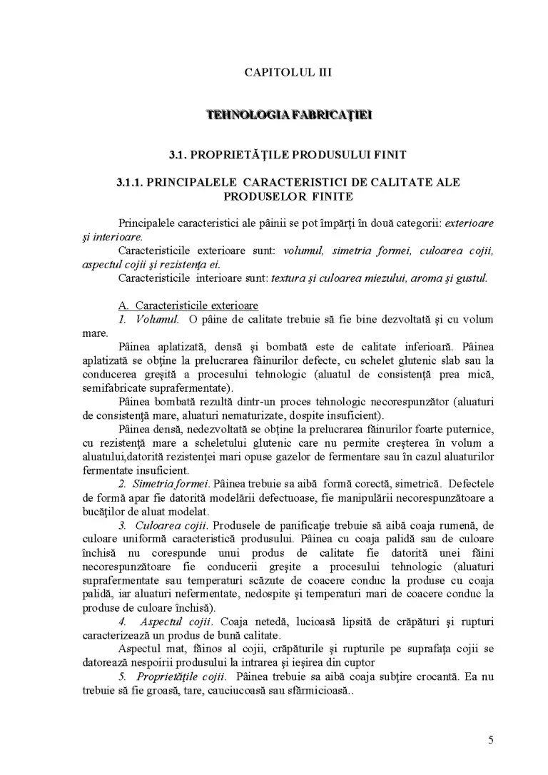 Tehnologii și utilaje în industria morăritului - Proiect - Industria ...