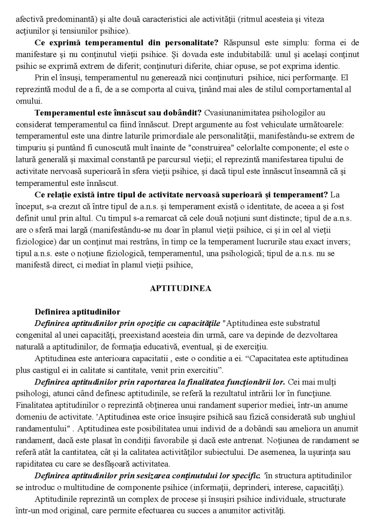 Psihologia personalității - conceptul de personalitate - Curs ...