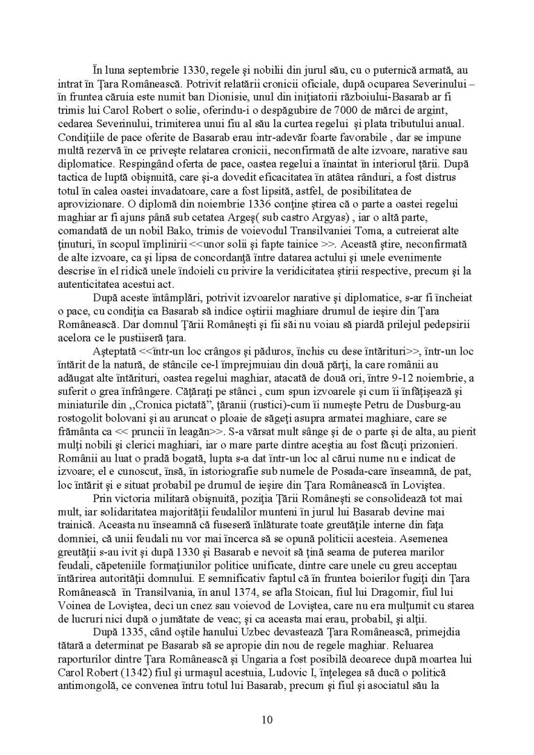Formarea Statelor Feudale Țara Românească și Moldova - Referat ...
