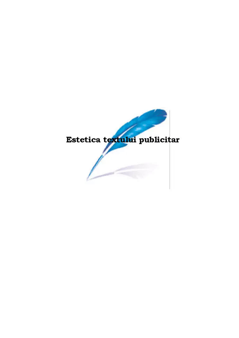 Estetica textului publicitar - Proiect - Comunicare #148164 | RegieLive
