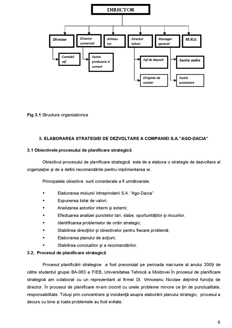 Model de analiză strategică - SA Ago Dacia - Proiect - Economie #148232 ...