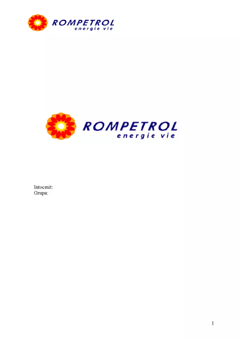 Management Rompetrol - Proiect - Management #15116 | RegieLive