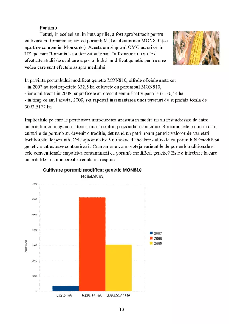 Organisme Modificate Genetic - Proiect - Ecologie #152107 | RegieLive