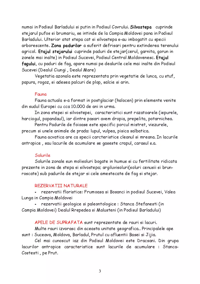 Podișul Moldovei - Referat - Geografie #158313 | RegieLive