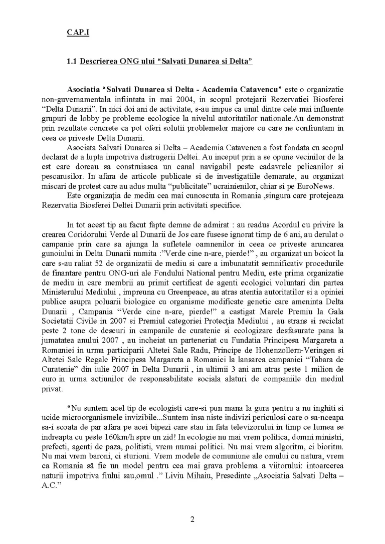 Salvați Dunărea și Delta - Academia Cațavencu - Referat - Ecologie ...