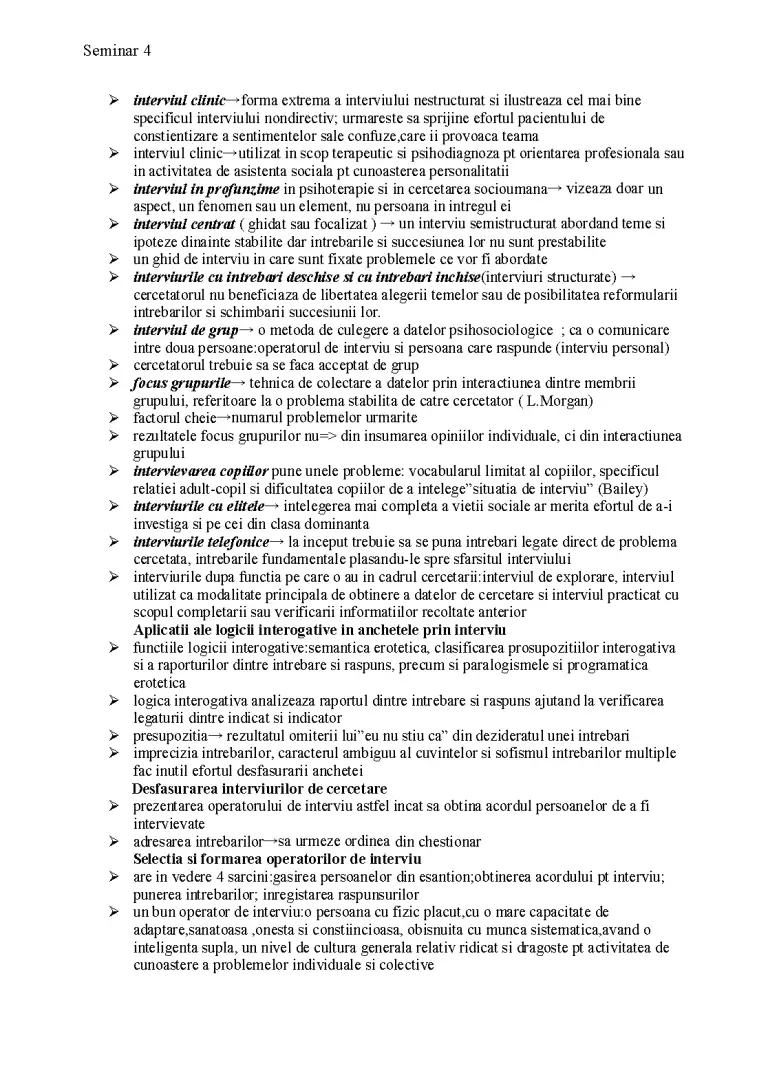 Interviul ca tehnică de cercetare științifică - Seminar - Sociologie ...
