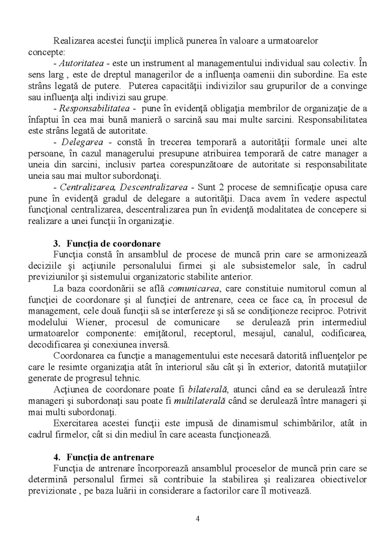 Funcțiile Managementului - Referat - Management #168989 | RegieLive