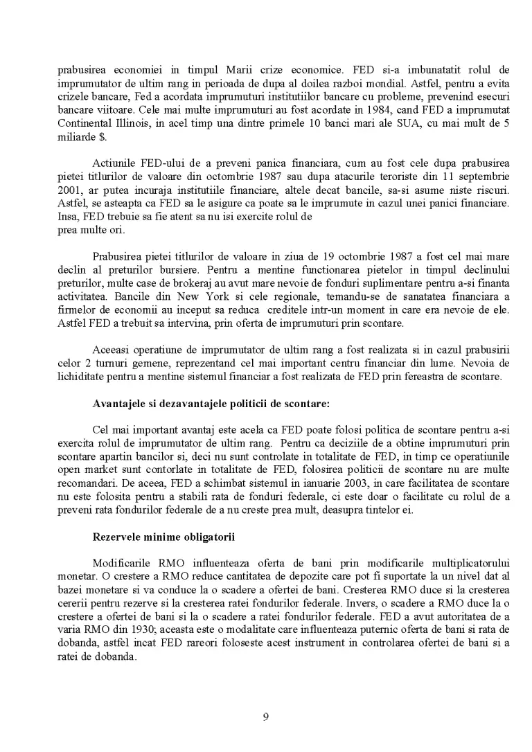 Instrumentele de politică monetară și influența acestora asupra ratei ...