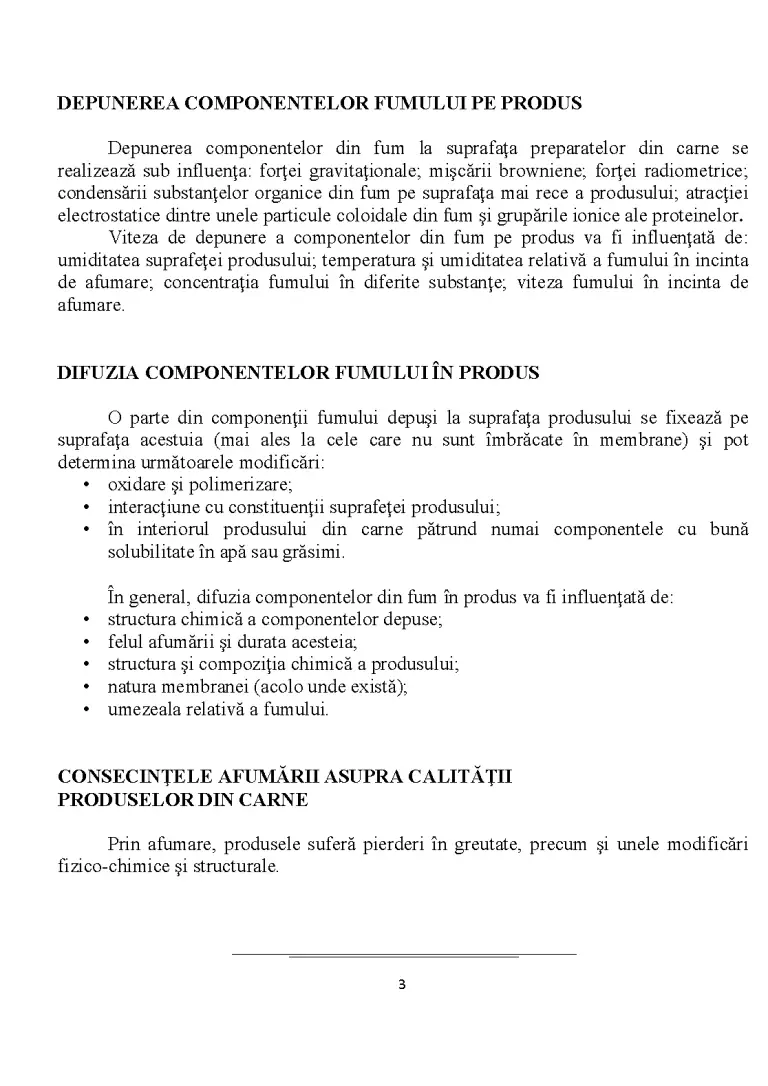 Afumarea Produselor Alimentare - Referat - Industria Alimentară #172013 ...
